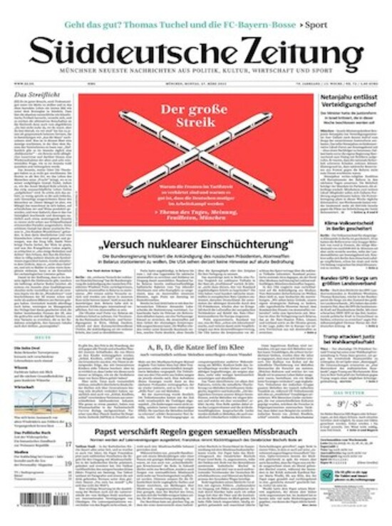 Süddeutsche Zeitung (Bund) Abo - hier günstig und sicher abonnieren